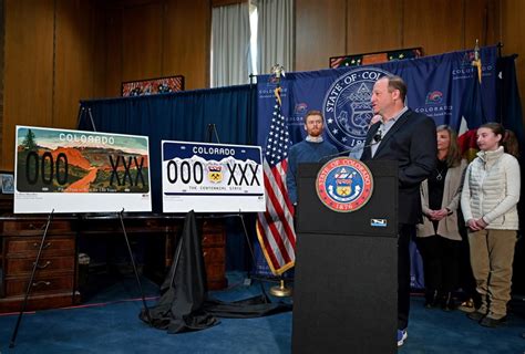 Colorados 150th Anniversary License Plate Featuring Pikes Peak Is