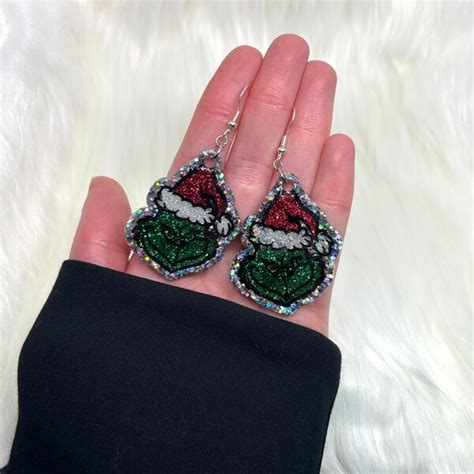 Grinch Earrings Etsy