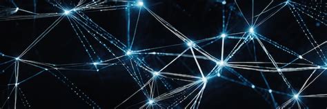 Premium Photo Abstract Plexus Blue Geometrical Shapes Connection And