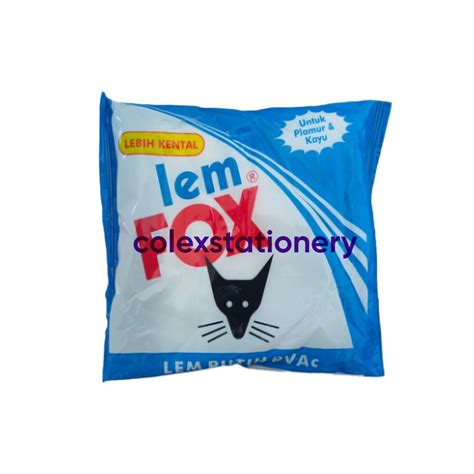 Putih Kayu White Fox Glue Pvac Wood Fox Glue Blue Pack 350gram Shopee