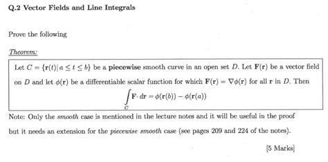 solved q 2 vector fields and line integrals prove the