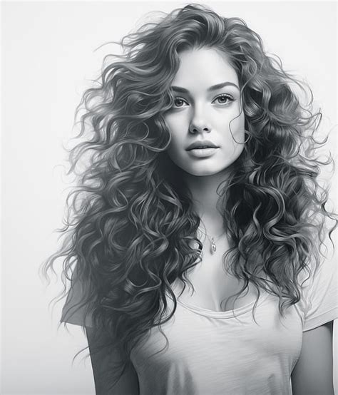Download Ai Generated Woman Curly Hair Royalty Free Stock