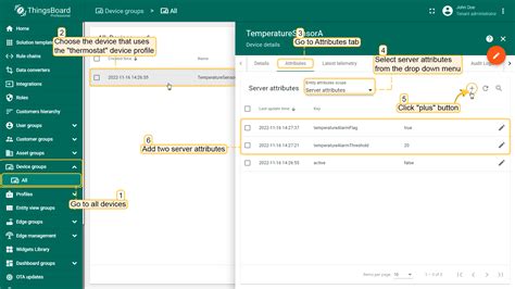 Device Profiles Thingsboard Professional Edition