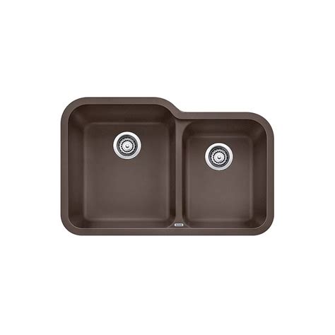 Blanco Vision U 175 Offset Double Bowl Undermount Kitchen Sink