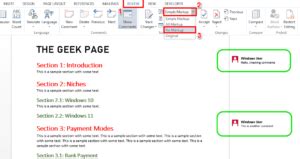 How To Print Word Documents Without Comments