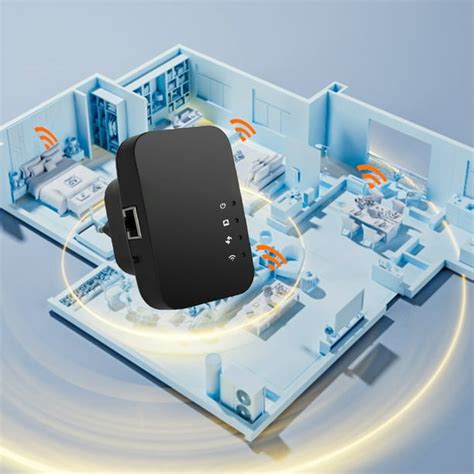 Lingouzi Wifi Extender Wifi Range Wireless Internet Booster With
