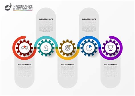 Infographic Projekta Szablon Kreatywnie Poj Cie Z 4 Krokami Ilustracja