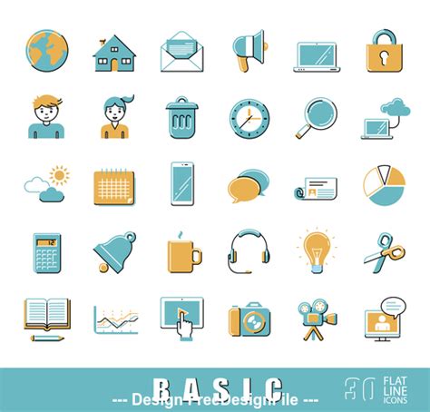 Basic Icon Vector Free Download
