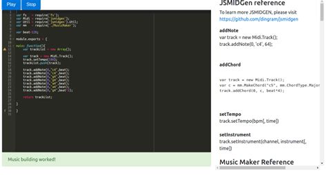 Music Maker Using NodeJS To Create Songs Inspired To Educate