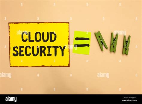 Word Writing Text Cloud Security Business Concept For Protect The Stored Information Safe