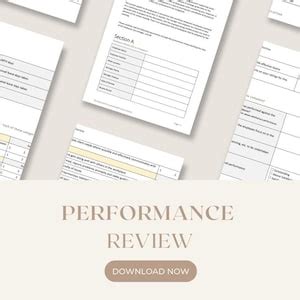 Performance Review HR Template Etsy