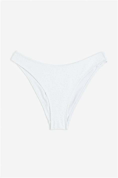High Leg Bikini Bottoms White Ladies Handm Gb