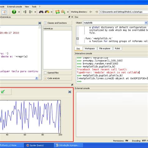 Gráfico feito a biblioteca matplotlib no Spyder evidenciado Download Scientific