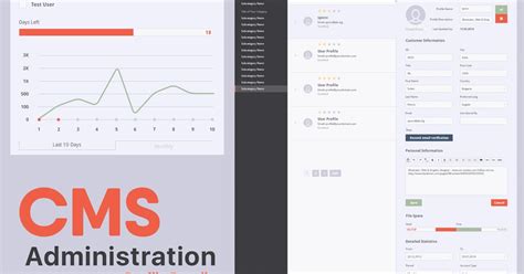 Cms Administration Profile Details Websites Ux And Ui Kits