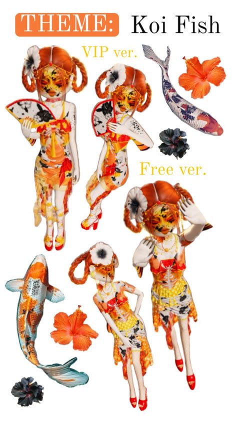Dti Koi Fish Theme In Dress To Impress Fish Dress Aesthetic