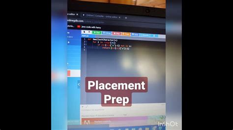 Smallest Character Accenture Code Pythonsolution By Placement Prep Placementprep Youtube