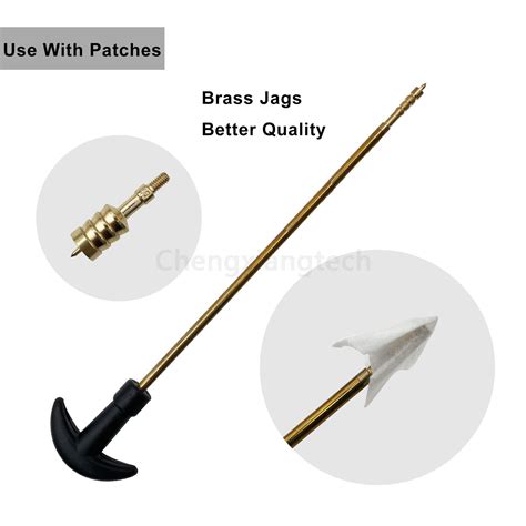 1 Pcs Solid Gun Cleaning Jag Spear Pointed Brass Jag Brush Slotted Tip