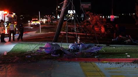 Man Dies After Losing Control Of His Car Slamming Into 2 Utility Poles