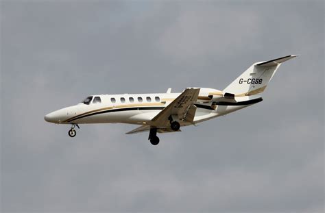 Air Charter Scotland Cessna 525A Citation CJ2 G CGSB Bei Der Landung In