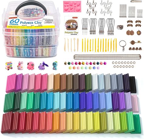 Polymer Clay Shuttle Art 60 Colors Oven Bake Modeling Clay Creative