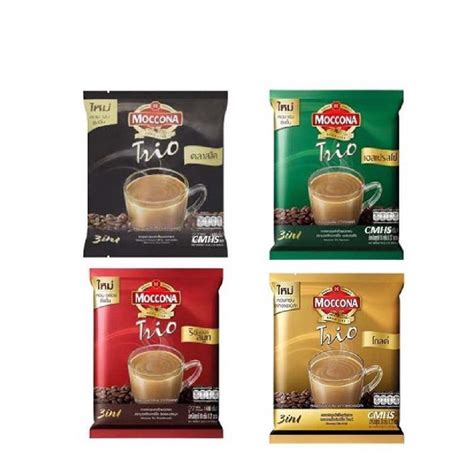 กาแฟ 3in1 มอคโคน่าทรีโอเอสเปรสโซ่ กาแฟปรุงสำเร็จชนิดผง 18 กรัม แพค 27