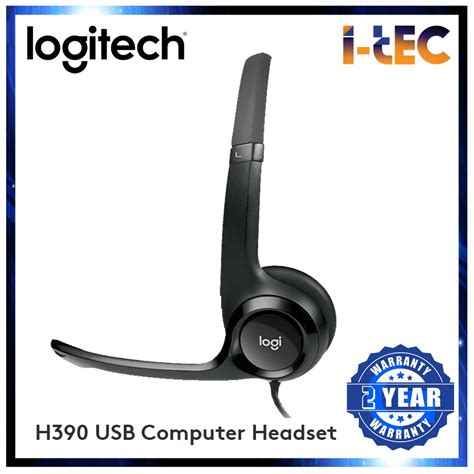 Logitech H390 USB Computer Headset Shopee Malaysia