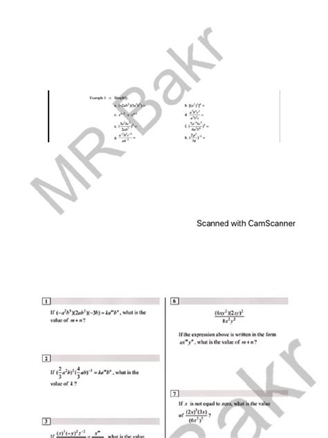 Exponent Extra Examples Pdf
