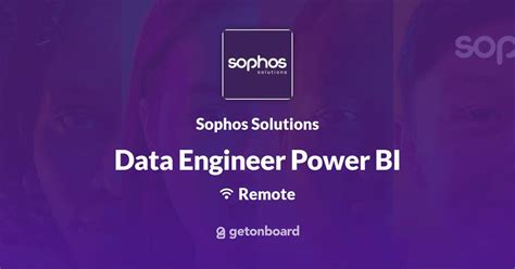 Data Engineer Power Bi At Sophos Solutions Remote Work From Home
