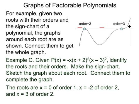 2 8 Graphs Of Factorable Polynomials T Ppt