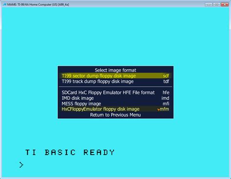 mame ti 99 4a floppy disk image types ti 99 4a computers atariage