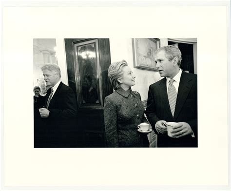 President And Mrs Clinton With President Elect George W Bush