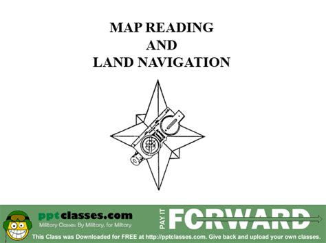 Map Reading And Land Navigation Powerpoint Ranger Pre Made Military Ppt Classes