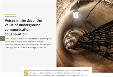 Voices In The Deep The Value Of Underground Communication Collaboration Mine Issue 126