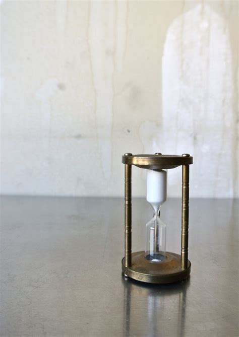 Vintage Brass Egg Timer Rustic Primitive Kitchen By Flamingopop