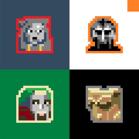 Doom 16x16 Pixel Art Icons R Mfdoom