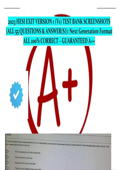 HESI EXIT VERSION V TEST BANK SCREENSHOTS ALL QUESTIONS ANSWER S Next