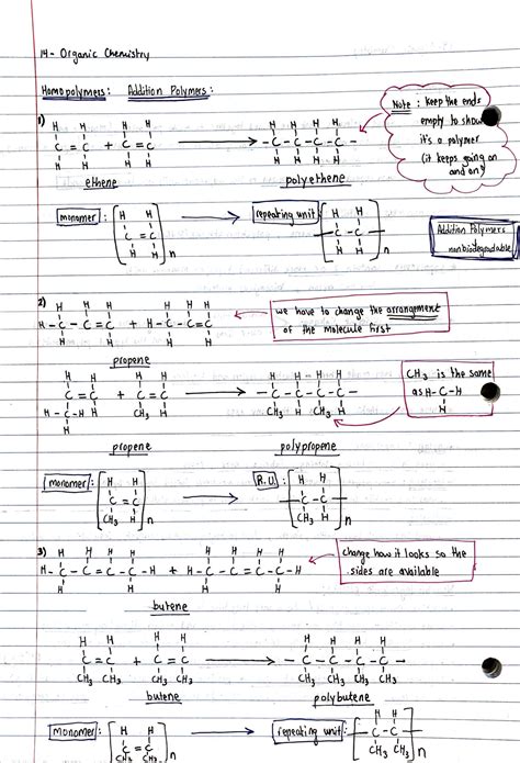 Solution Revision Notes Chapter 14 Organic Chemistry Part 4 Cambridge Igcse Chemistry 0620