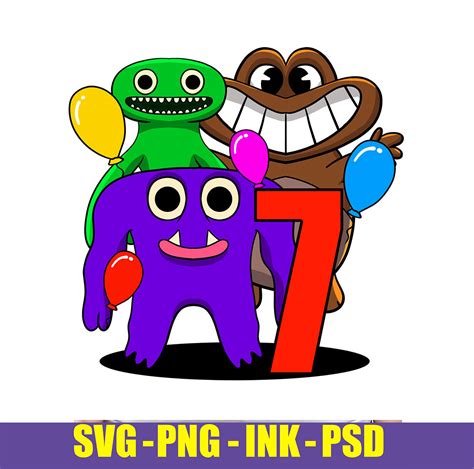 7th Birthday Banban Svg Jombo Josh Svg Captain Fiddles Sv Inspire