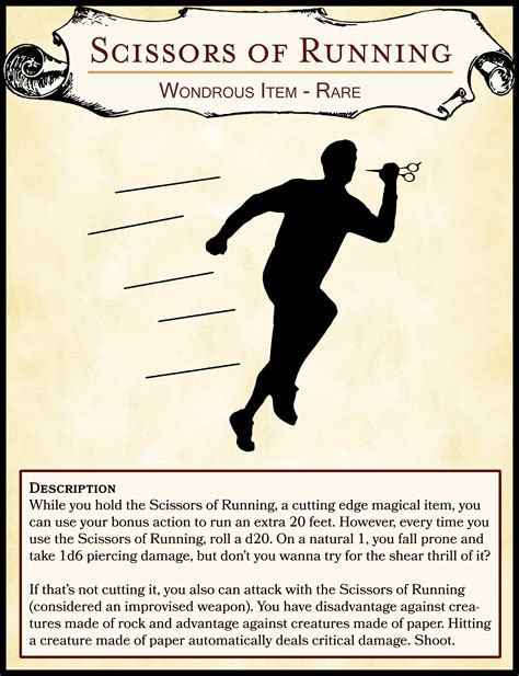 [oc] Silly Item Scissors Of Running R Dnd