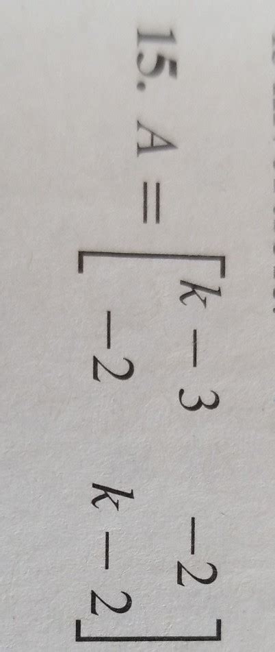 Solved In Exercises Find The Values Of K For Which Chegg