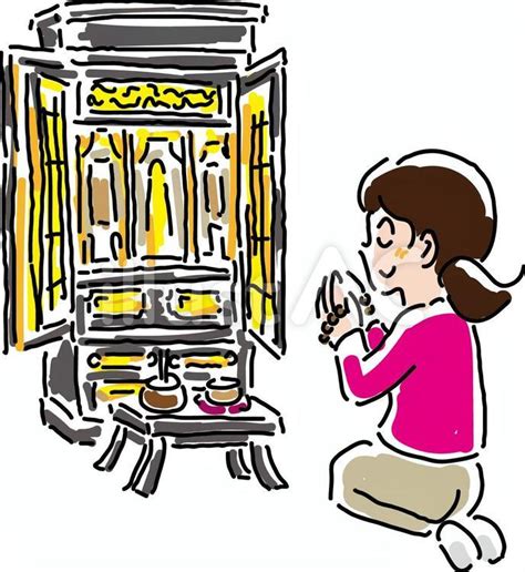 金仏壇イラスト No 22733124｜無料イラスト・フリー素材なら「イラストac」