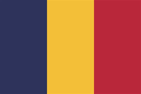 차드의 국기 플래그 아이콘입니다 표준 색상 표준 크기 사각형 플래그입니다 컴퓨터 일러스트레이션 디지털 일러스트레이션 벡터 일러스트 레이 션입니다 관리자에 대한 스톡 벡터