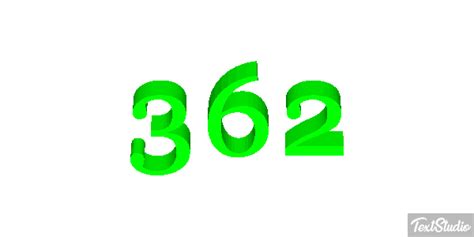 362 Number Animated  Logo Designs