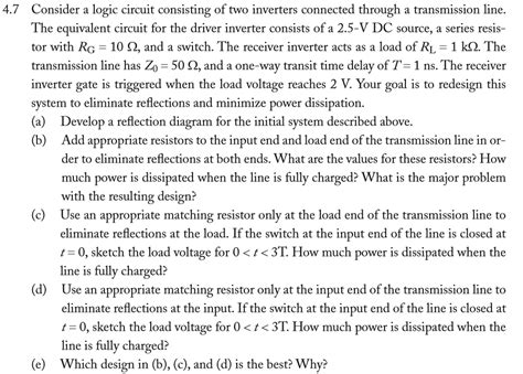 Solved 47 Consider A Logic Circuit Consisting Of Two
