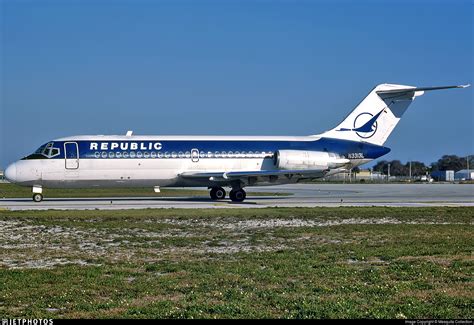 N3313l Mcdonnell Douglas Dc 9 14 Republic Airlines Mesquita