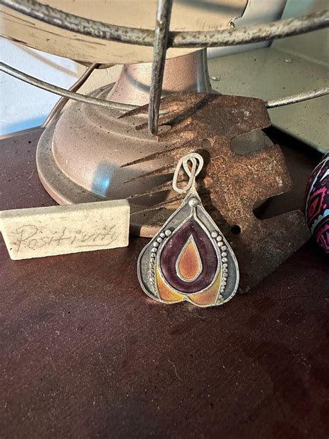Vulva Blushing Torch Fired Enamel Argentium Silver Vulva Series