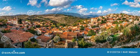 Lofou Un Villaggio Tradizionale Del Cipro Della Montagna Distretto Di