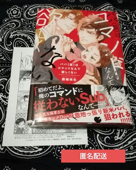 パパ仮コマンドなんて欲しくない 霧嶋珠生 アニメイト特典ペーパー付き Bl メルカリ