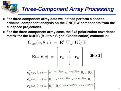 PPT Subspace Based Three Component Array Processing PowerPoint
