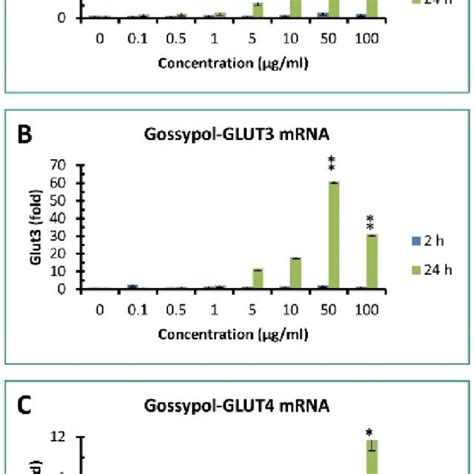 Effect Of Gossypol On Glucose Transporter Gene Expression A Glut1